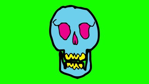 Green screen skull Stock Video Footage - 4K and HD Video Clips ...