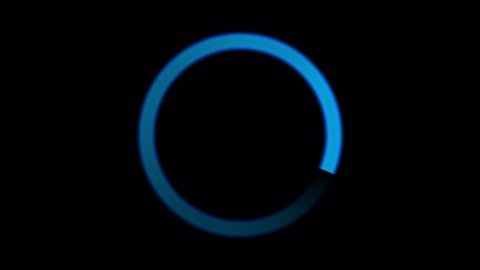 Blue Circle Loading Icon Loop Out Stock Footage Video (100% Royalty ...