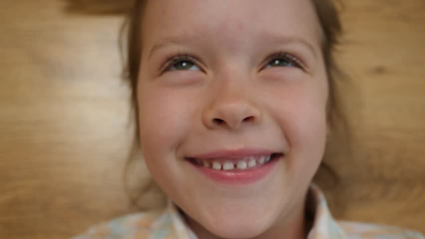 top view happy smiling face portrait Stock Footage Video (100% Royalty ...