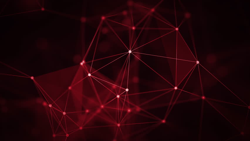 abstract red forms loopable geometric polygon Stock Footage Video (100% ...