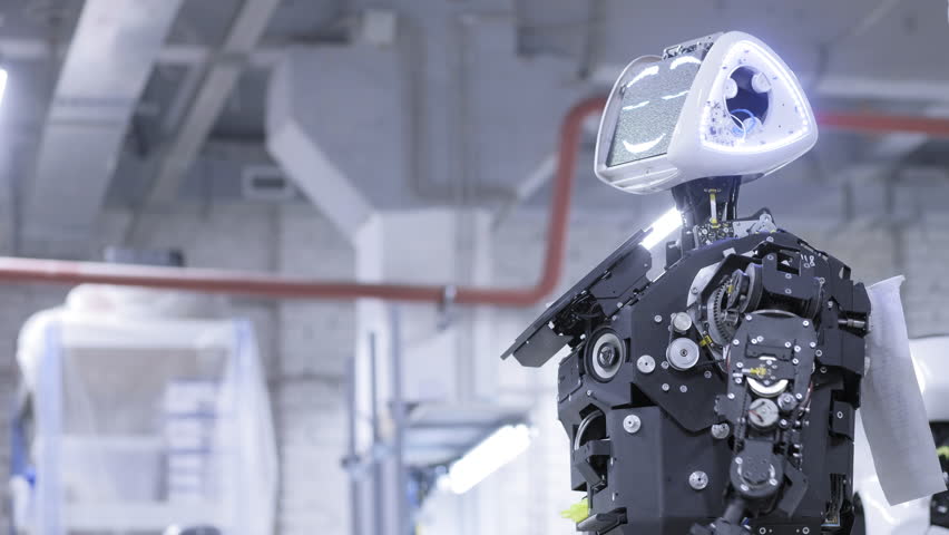 Disassembled Robot Production Robot Ready Assembly Stock Footage Video ...