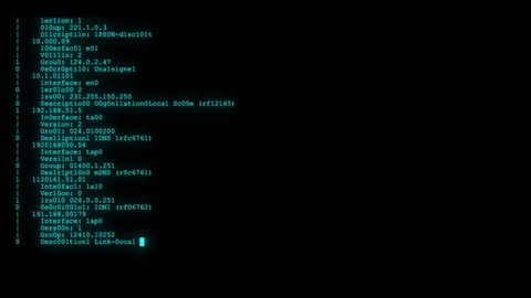 Encrypted Fast Long Scrolling Programming Security Stock Footage Video ...