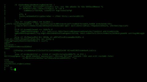 Encrypted Fast Long Scrolling Programming Security Stock Footage Video (100% Royalty-free ...