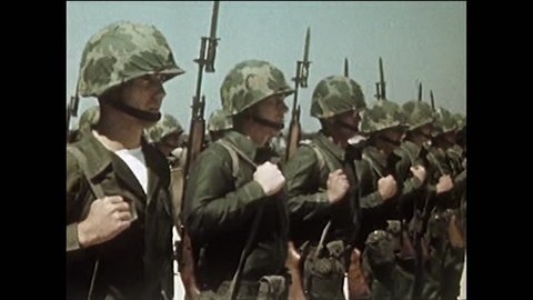 Circa 1960s Us Military Base Prepares Stock Footage Video (100% Royalty ...