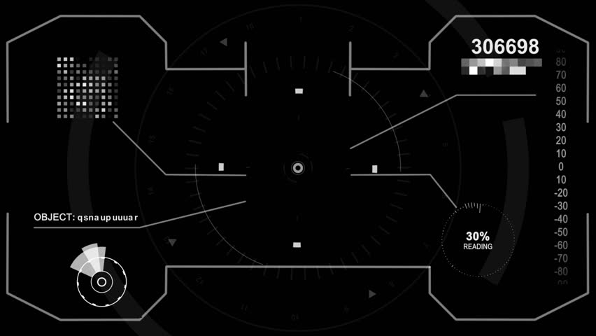 Futuristic HUD Design UI UX Animation scanner map sound data Technology ...