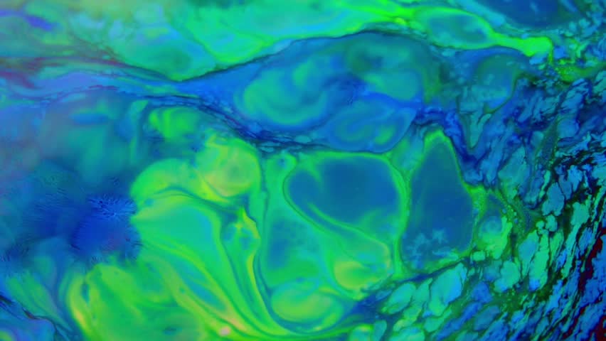 Abstract Colours Spreading Paint Swirling Stock Footage Video (100% ...