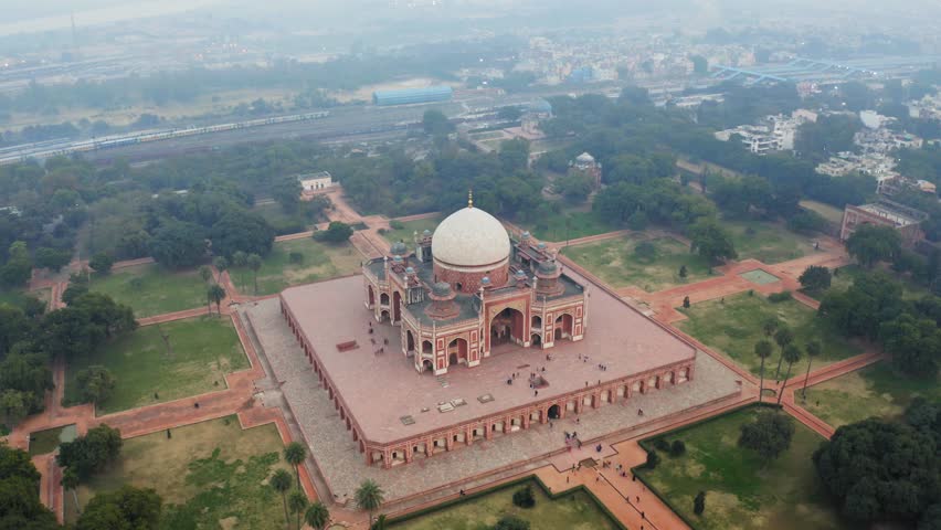 Aerial View of the Humayuns Stock Footage Video (100% Royalty-free ...