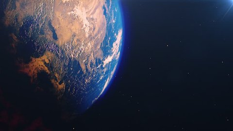 beautiful sunrise world skyline planet earth Stock Footage Video (100% ...