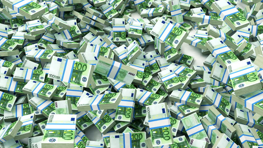 stacks money falling above oh white Stock Footage Video (100% Royalty ...