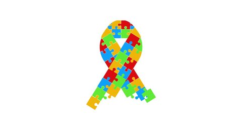 Autism Sunday International Day Prayer Spectrum Stock Footage Video ...