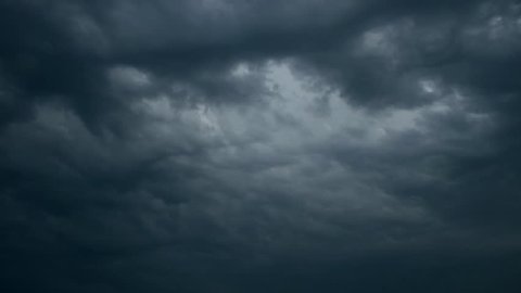 night sky huge dark storm clouds Stock Footage Video (100% Royalty-free ...