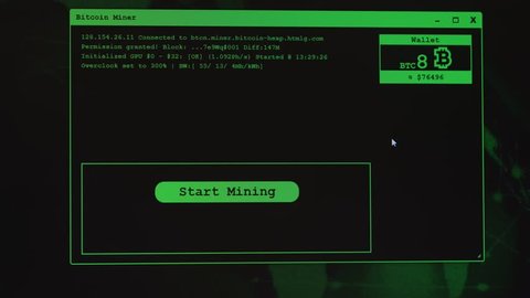 Hacking Loading Bar Animation Green Code Stock Footage Video (100% ...