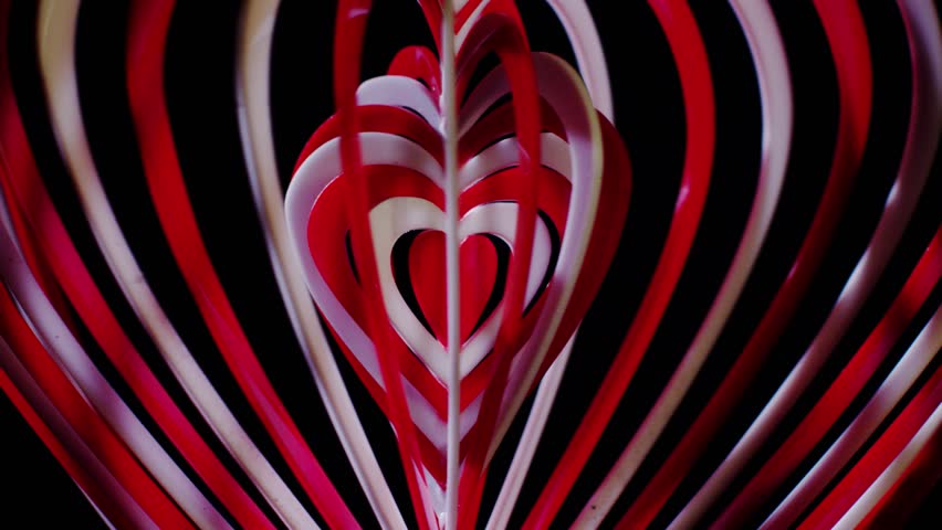 Heart Valentines Day 3d Rotate Stock Footage Video (100% Royalty-free ...