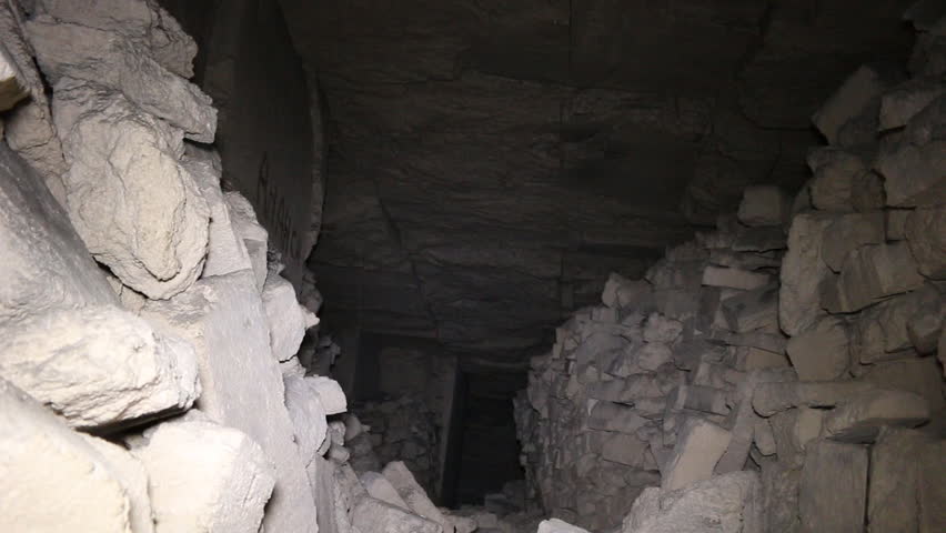 old underground passage dungeon catacombs lined Stock Footage Video ...