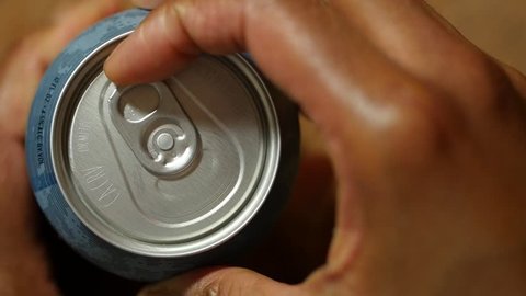 refreshing soda pop can drink opening Stock Footage Video (100% Royalty ...