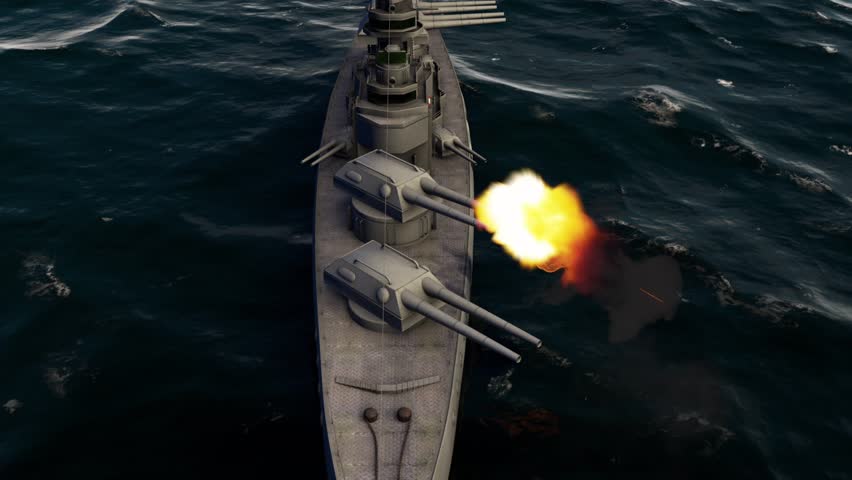 3d Animation of a Battleship Stock Footage Video (100% Royalty-free ...