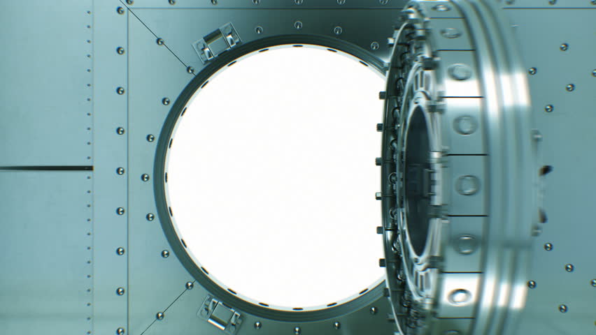 round vault door opening slow lock Stock Footage Video (100% Royalty ...