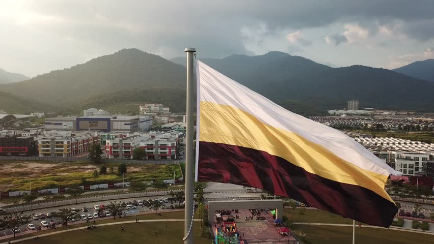 Perak State Flag Stock Video Footage - 4K and HD Video Clips | Shutterstock