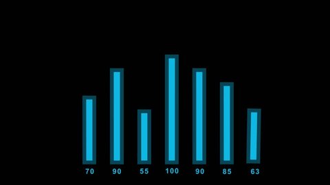 2d Bar Chart Black Background Stock Footage Video (100% Royalty-free ...
