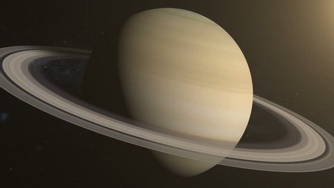 Saturn Overview Half Illuminated Stock Footage Video (100% Royalty-free ...