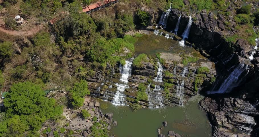 low aerial view trail park drone Stock Footage Video (100% Royalty-free ...