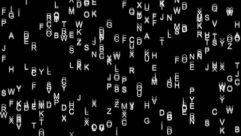 Falling Letters Animation Stock Footage Video (100% Royalty-free ...