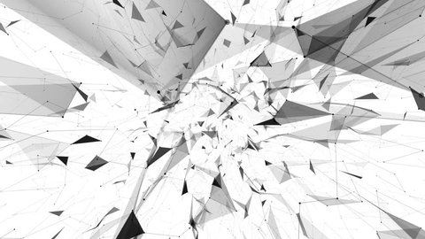 Threedimensional Distorted Space Animated Computer Background Stock ...