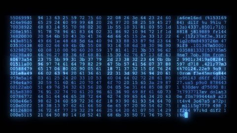 hud futuristic digital data number code Stock Footage Video (100% ...