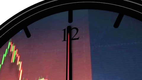 Clock Timelapse Sequence Fast Moving Hands Stock Footage Video (100% ...