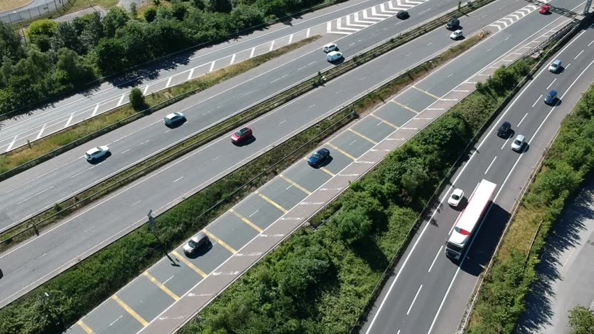 side overhead traffic Stock Footage Video (100% Royalty-free ...