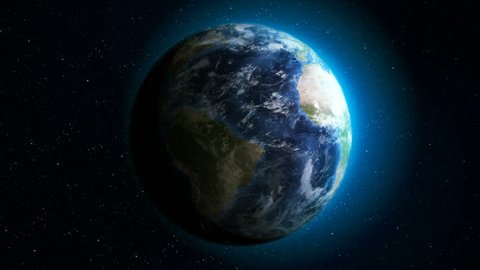 3d Rendering Globe Spinning Orbit Universe Stock Footage Video (100% ...