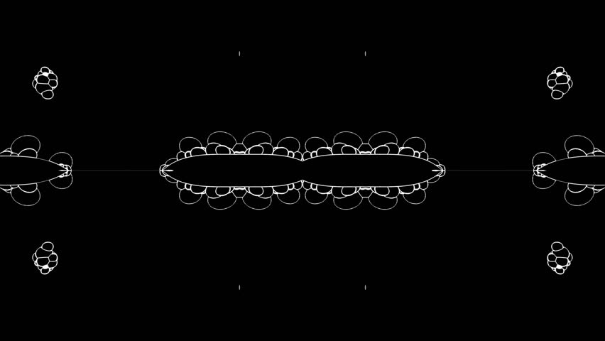 Horizontal movement animation of simple sky and cloud cartoon ...