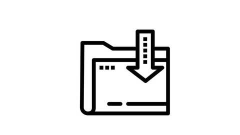 Submit Save Icons Outline Style Stock Vector (Royalty Free) 1604080015