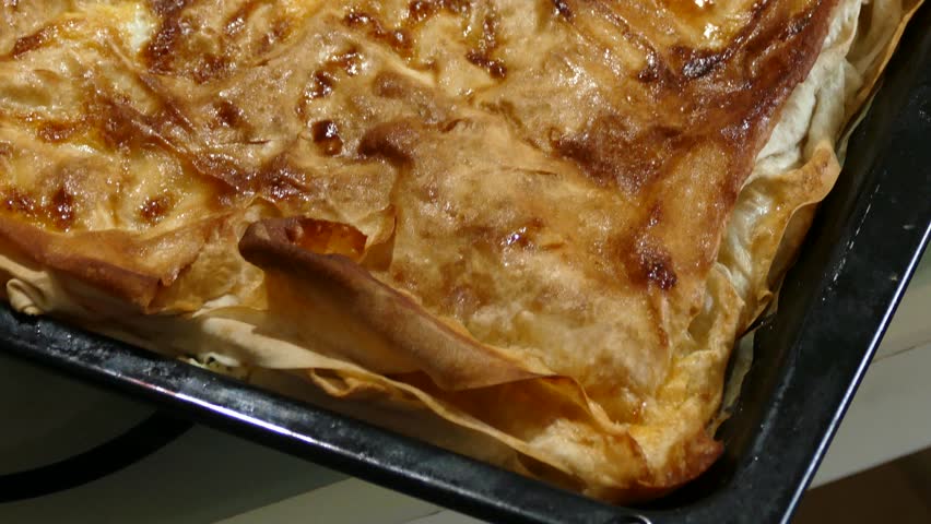 wonderful fried cheese pie home turkish Stock Footage Video (100% ...