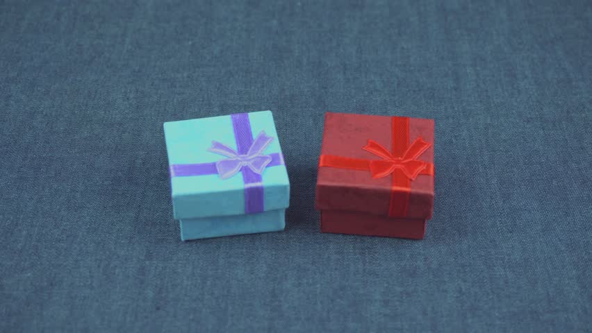 Red and Blue Gift Box Stock Footage Video (100% Royalty-free ...
