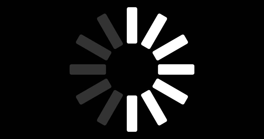 4k Loading Pending Circle Icon Stock Footage Video (100% Royalty-free ...