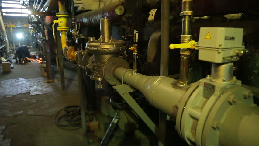 repair gas boiler welding spark pipe Stock Footage Video (100% Royalty ...