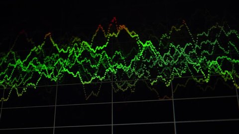 Digital Audio Waveform Stock Footage Video (100% Royalty-free ...