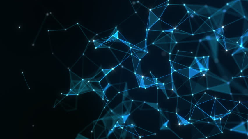 abstract technology background animated lines dots Stock Footage Video ...