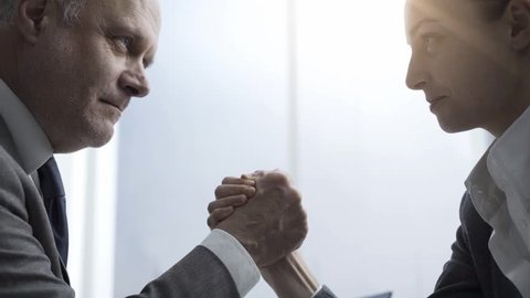 Young Business Woman Senior Executive Arm Stock Footage Video (100% ...