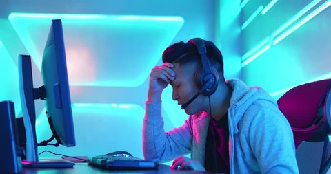 Scared gamer Stock Video Footage - 4K and HD Video Clips | Shutterstock