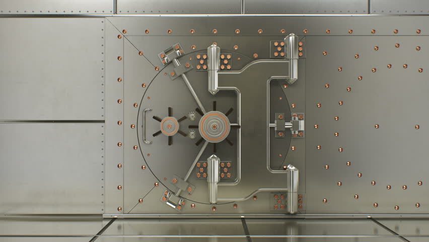 Beautiful Round Vault Door Opening Stock Footage Video (100% Royalty ...