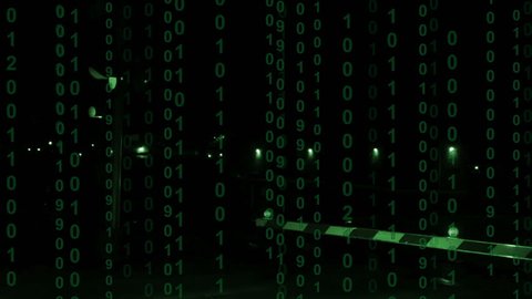 4k Matrix Style Binary Codefalling Numberseamless Stock Footage Video ...