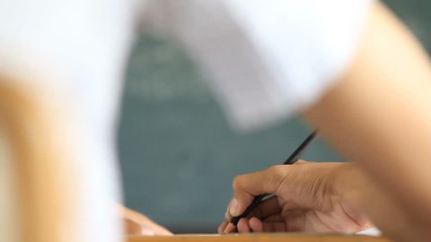 Exam Uniform School Student Doing Educational Stock Photo (Edit Now ...