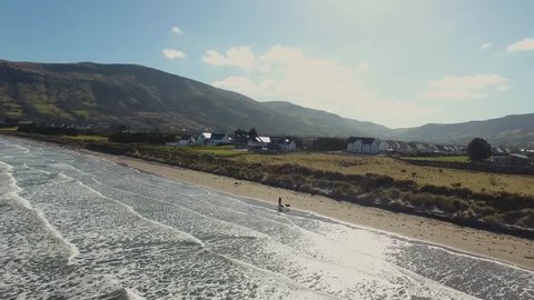 Waterfoot Glenariff Beach Co Antrim Northern Stock Footage Video (100% ...