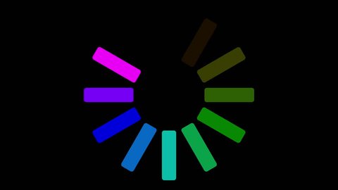 Symbols 4k Loading Pending Circle Icon Stock Footage Video (100% ...