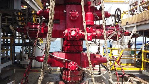 standpipe manifold on offshore drilling rig Stock Footage Video (100% ...