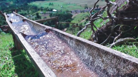 Water Bamboo Trough Stock Footage Video (100% Royalty-free) 1024394309 ...