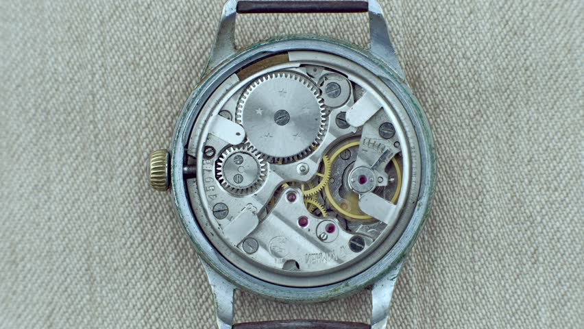 Watch Mechanism Clockwork Time Keeping Oscillating Stock Footage Video ...