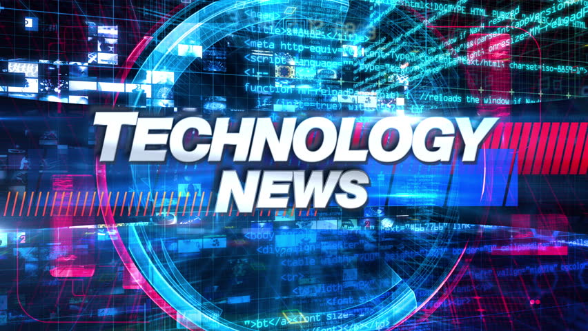 Technology News Broadcast News Graphics Title Stock Footage Video (100% ...